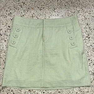 Lilly Pulitzer | Skirts | Lilly Pulitzergreen Seersucker Mini Skirt ...